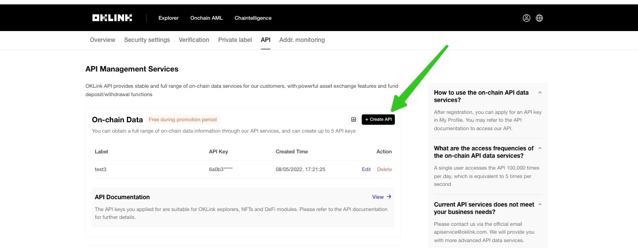 OKLink API guide | OKLink technical support | OKLink